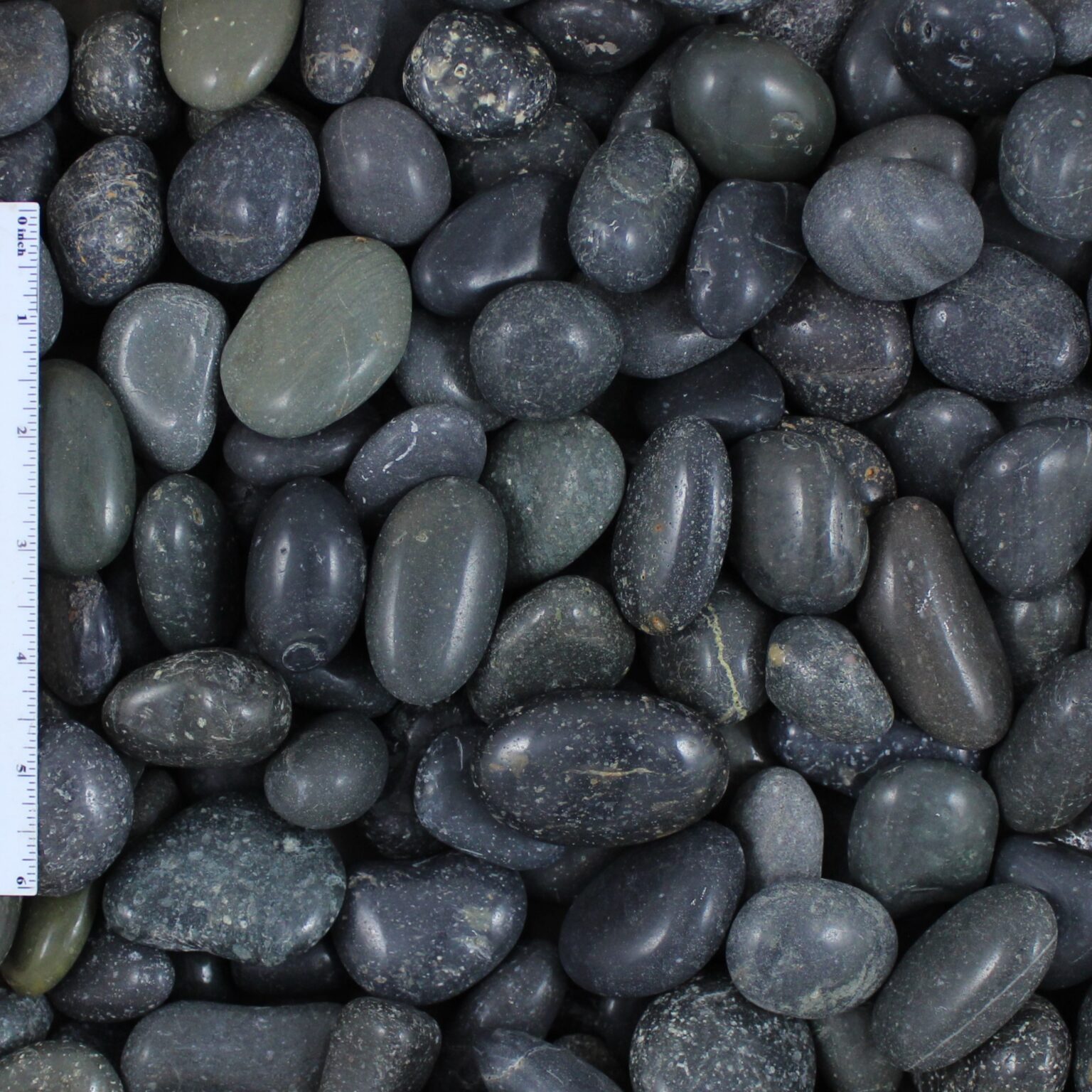 Polished Black Mexican Beach Pebbles, Wholesale Stone