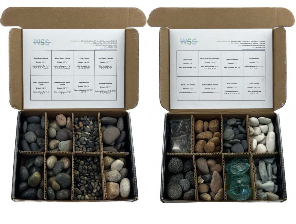 Free Sample Boxes for Wholesale Stones